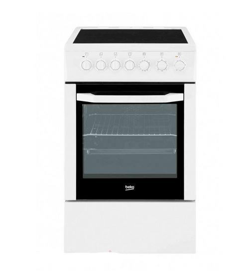 Шпорет BEKO FSS57100GW, 50cm, керамичка плотна, 60l рерна, бел