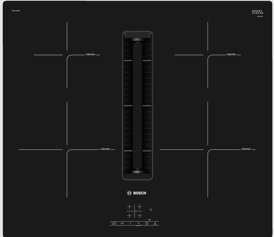 Плотна BOSCH PIE 611 B15E, 4 зони