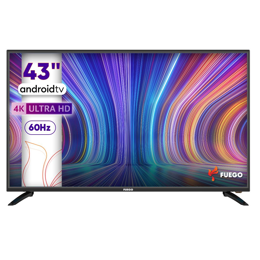 4k UHD SMART DLED TV FUEGO 43 ELU 610 AND T, 43"(108cm), Android TV, Wifi