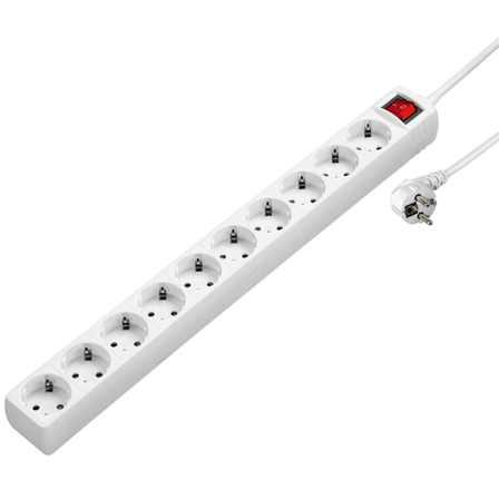 HAMA 10-way Switch White 3m