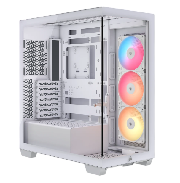 E-ATX Case Corsair 3500X RS-R RGB White Tempered Glass w/3x RS120-R ...